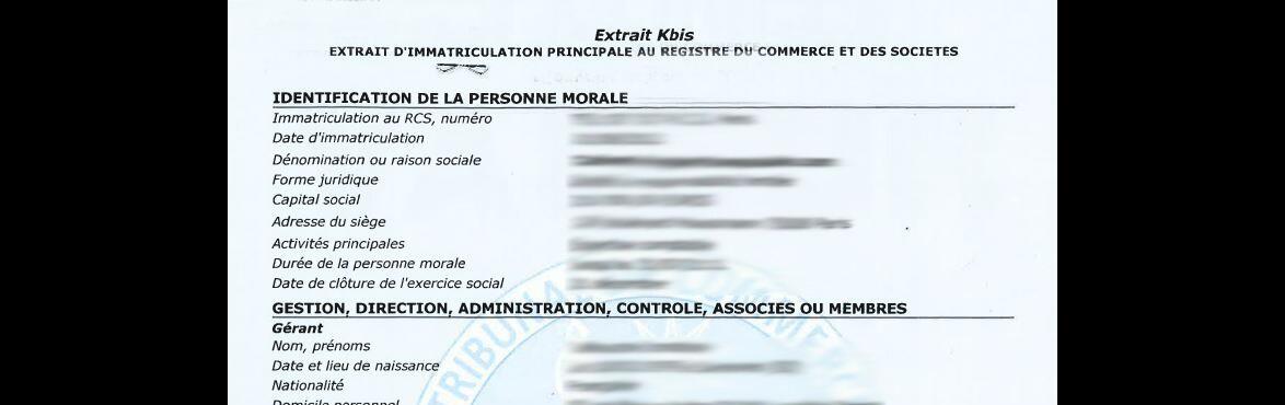 Vous avez besoin de commander un extrait kbis pour votre société